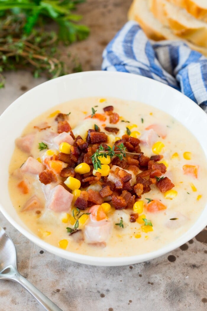 Ham and Corn Chowder - Dinner at the Zoo