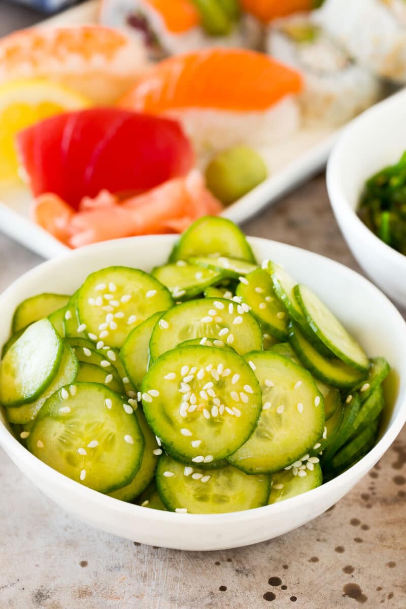 Japanese Cucumber Salad (Sunomono) - Dinner at the Zoo