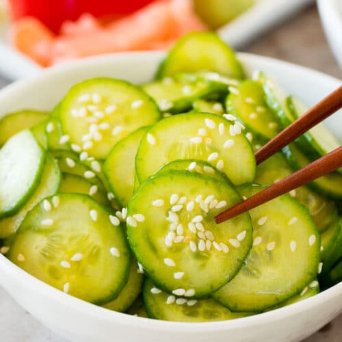 Japanese Cucumber Salad (Sunomono) - Dinner at the Zoo