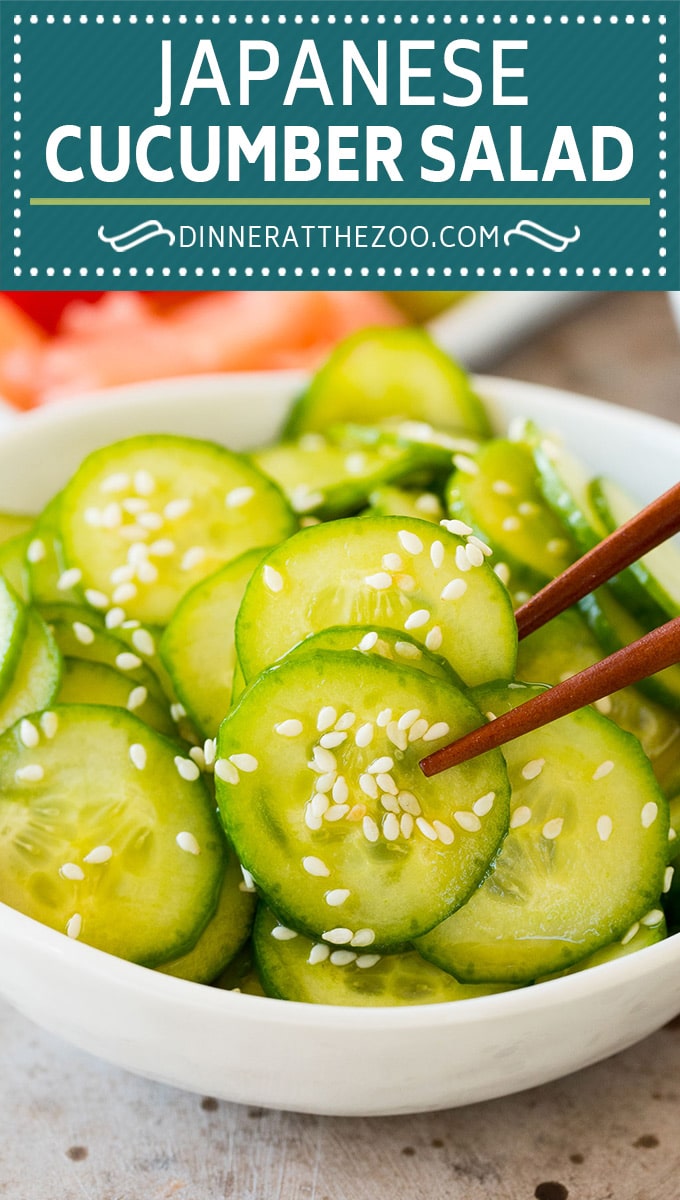 Japanese Cucumber Salad (Sunomono) - Dinner at the Zoo