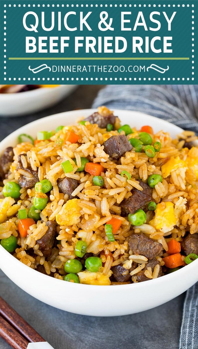Beef Fried Rice - Dinner at the Zoo