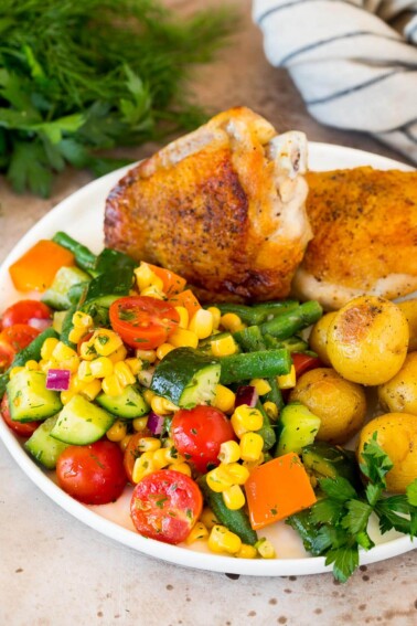 Chopped Vegetable Salad - Dinner at the Zoo