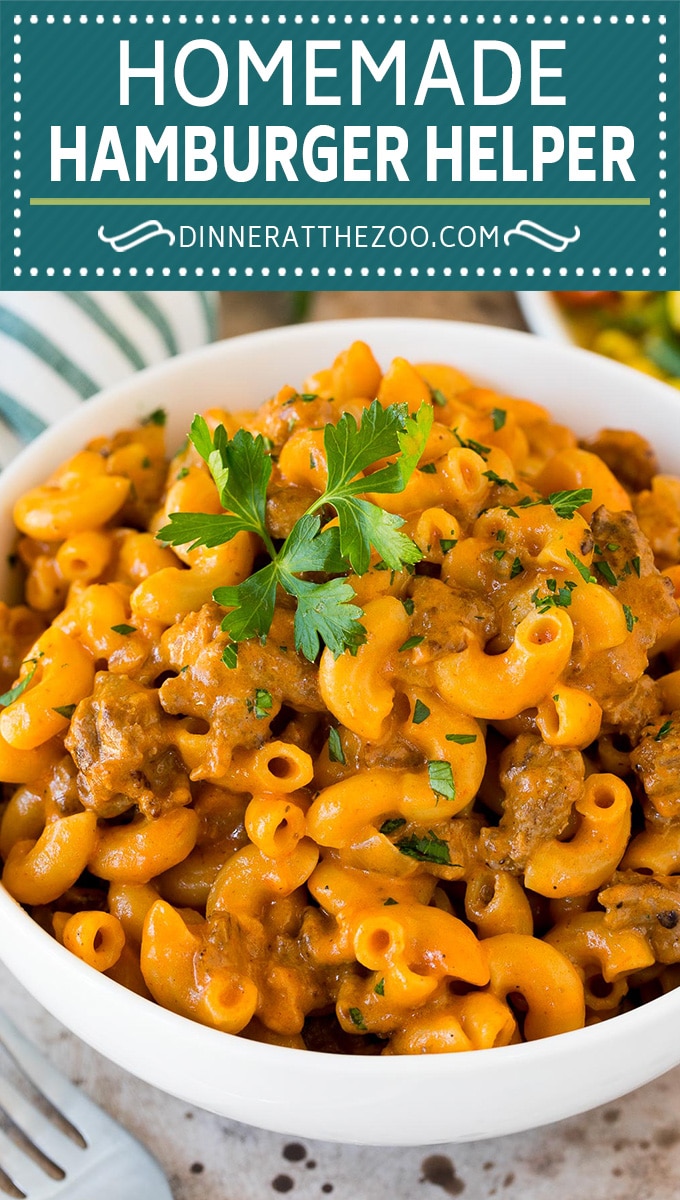 Homemade Hamburger Helper - Dinner at the Zoo