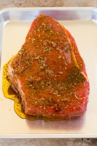 The Best London Broil Recipe - Dinner at the Zoo