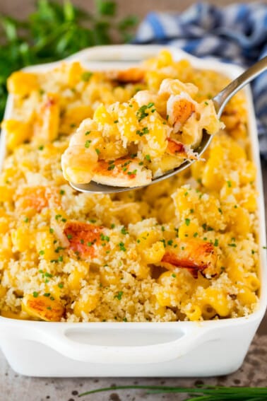Crab Mac and Cheese - Dinner at the Zoo