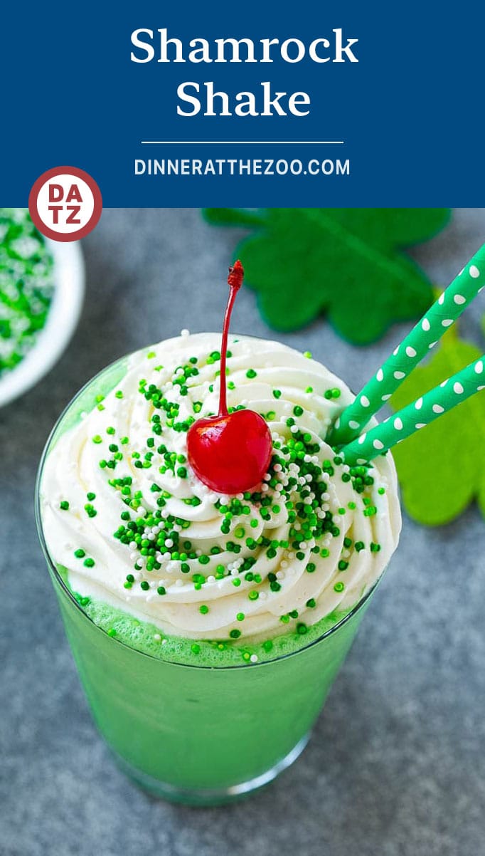 Shamrock Shake Recipe - Dinner at the Zoo