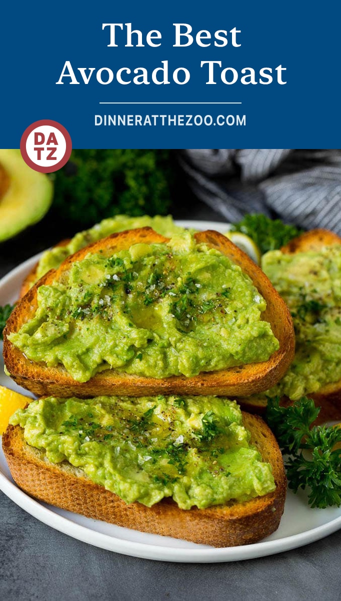 Avocado Toast Recipe - Dinner at the Zoo