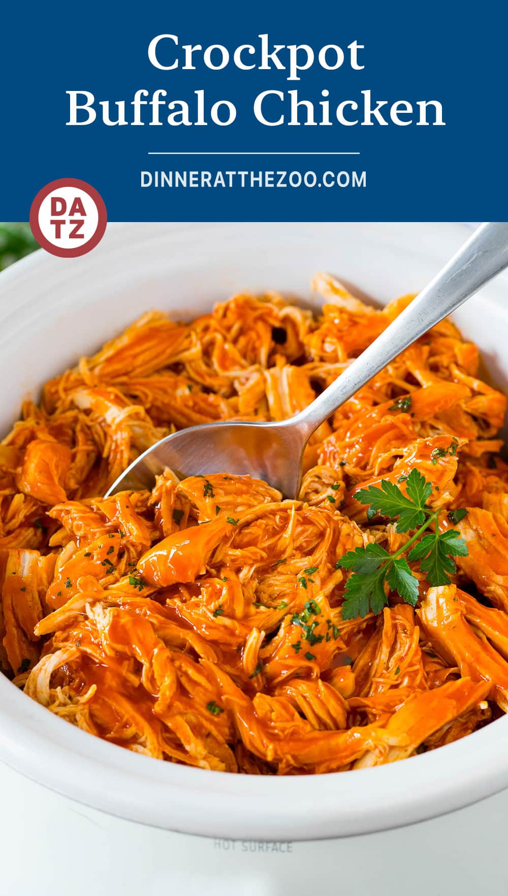 Crock Pot Buffalo Chicken - Dinner at the Zoo