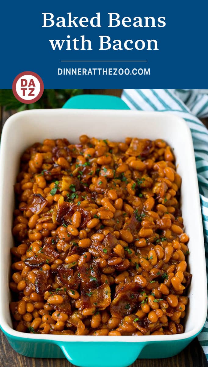Baked Beans with Bacon - Dinner at the Zoo