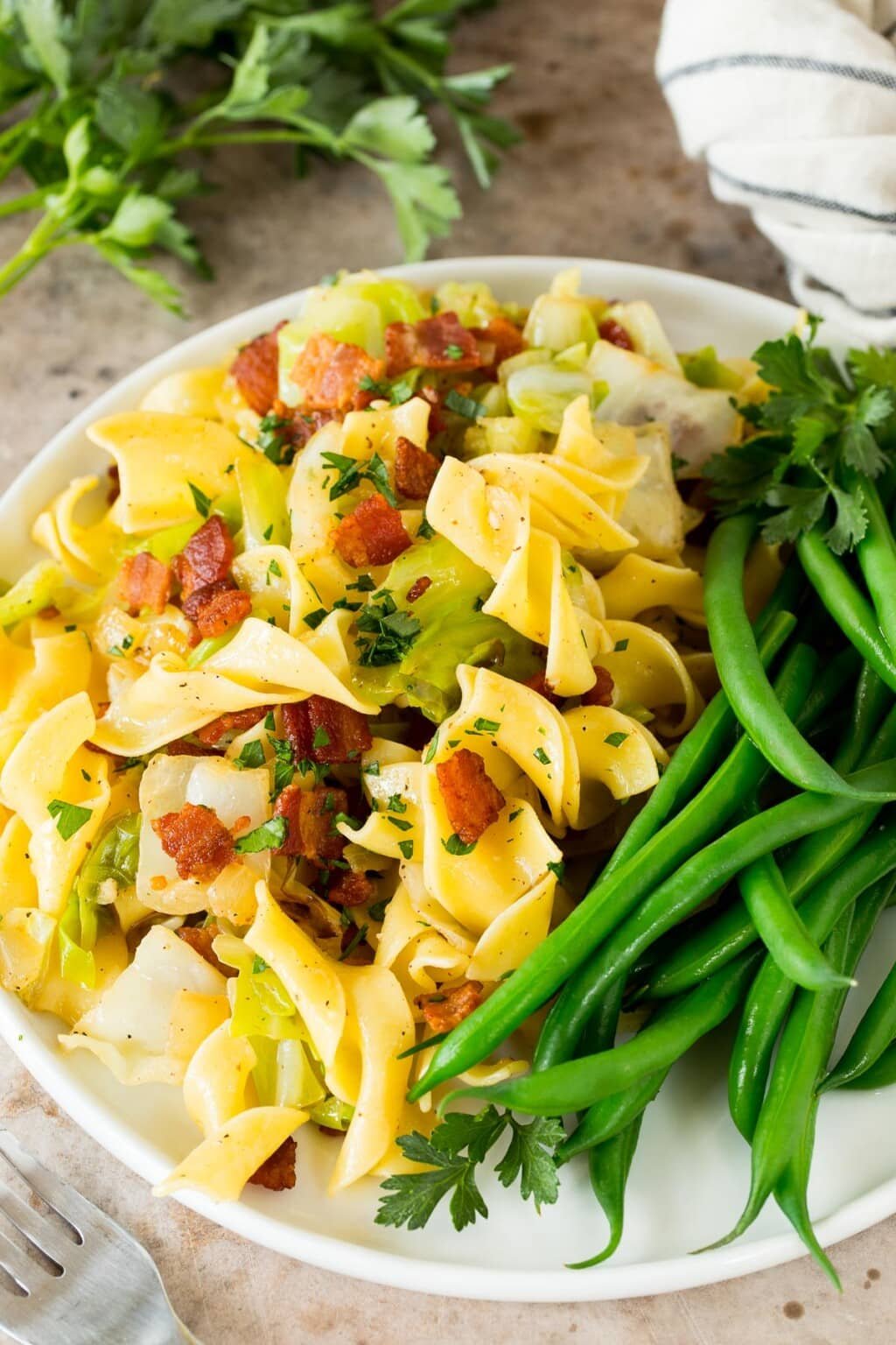 Haluski (Cabbage and Noodles) - Dinner at the Zoo