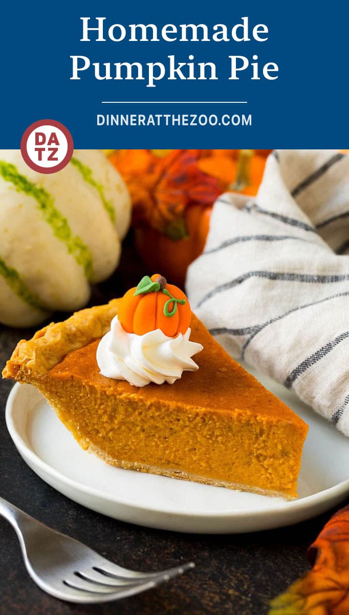 Homemade Pumpkin Pie Recipe - Dinner at the Zoo