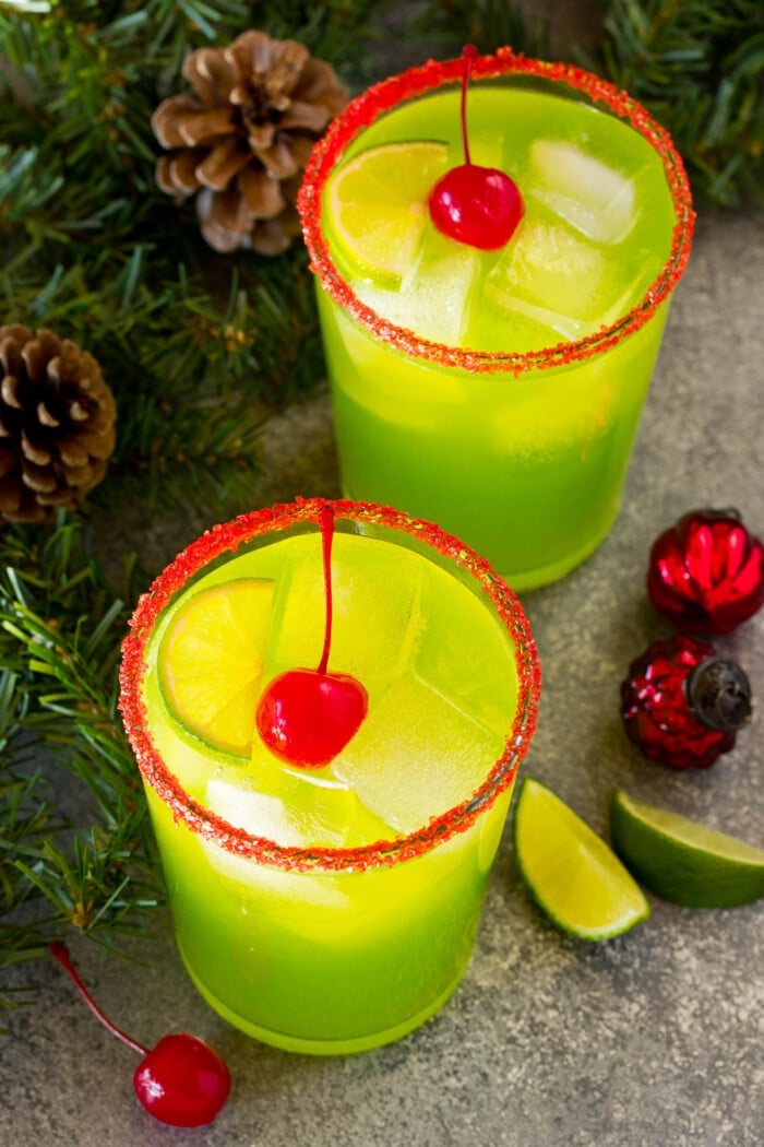 Grinch Cocktail - Dinner at the Zoo