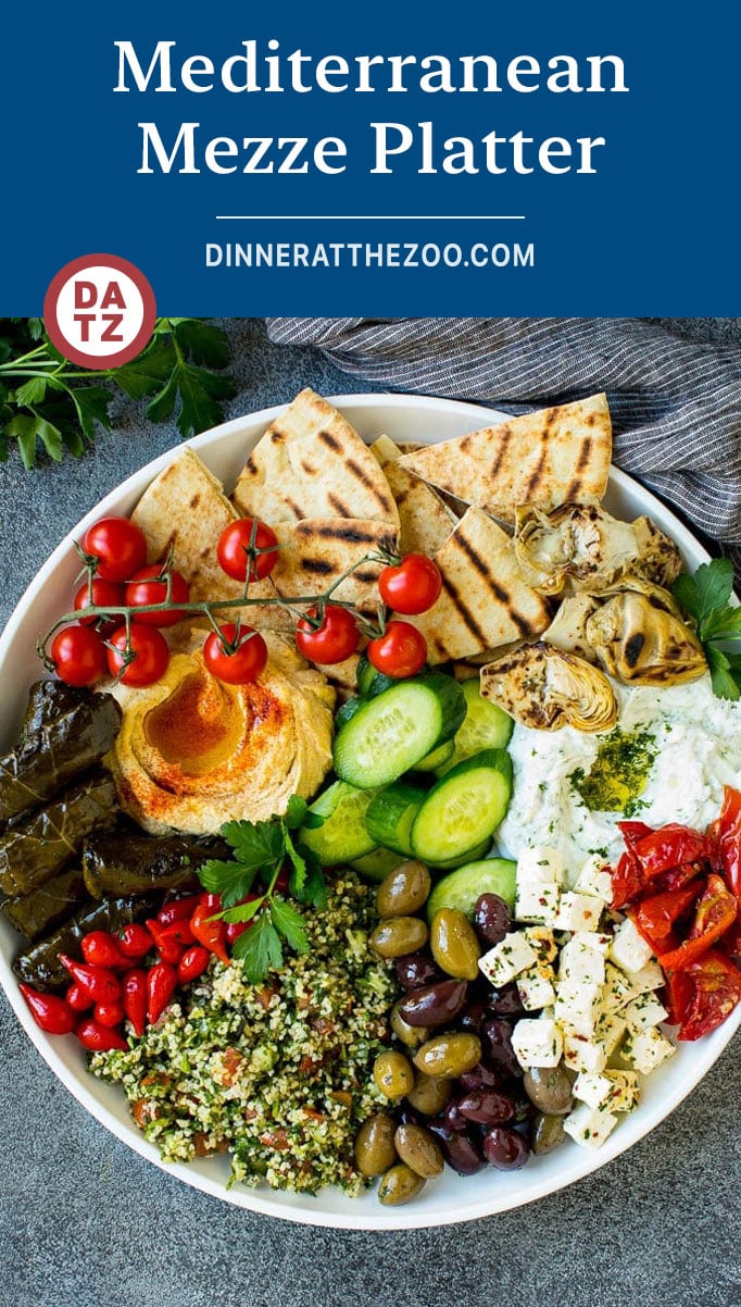 Mediterranean Mezze Platter - Dinner at the Zoo