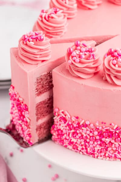 Pink Cake Recipe - Dinner at the Zoo