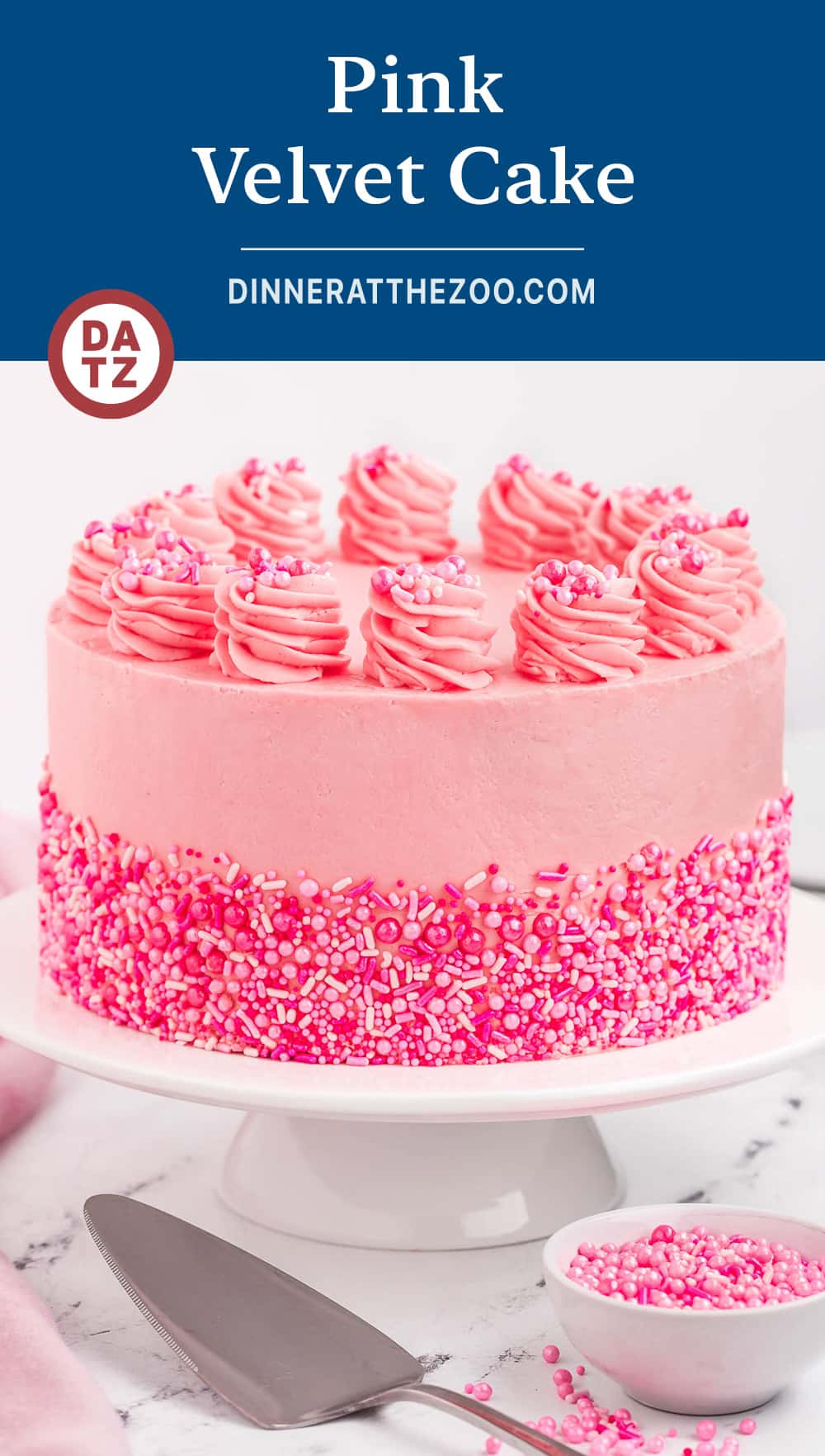 Pink Cake Recipe - Dinner at the Zoo