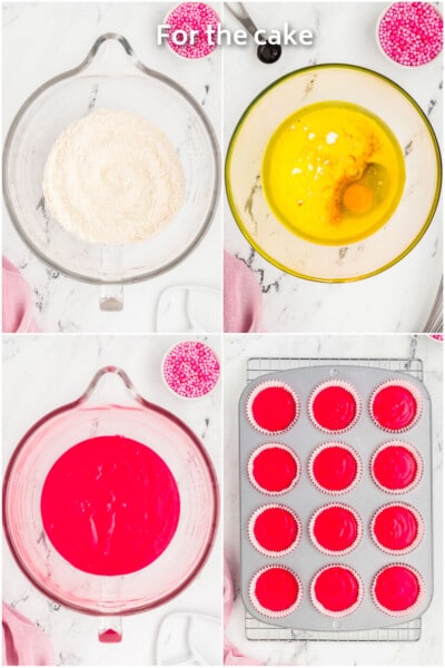 Pink Cupcakes with Cream Cheese Frosting - Dinner at the Zoo