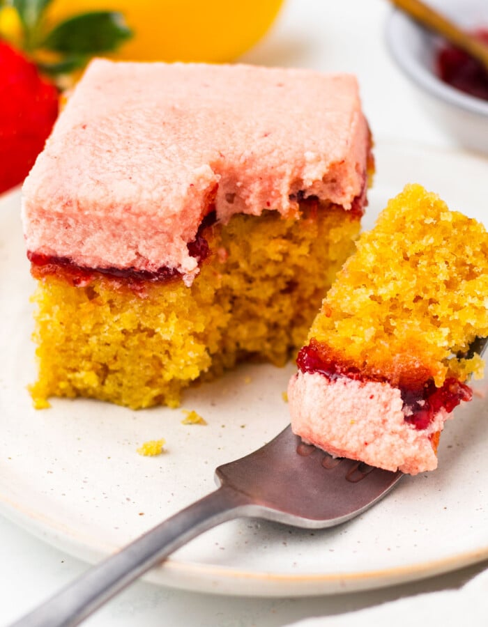 Strawberry Lemon Cake - Dinner at the Zoo