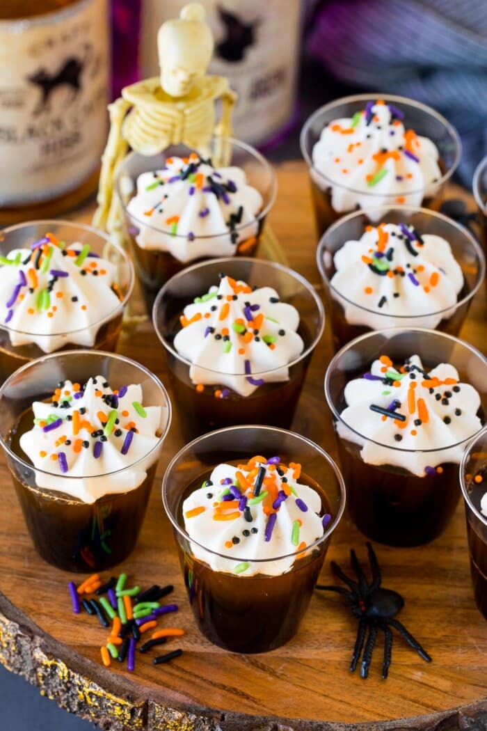 Halloween Jello Shots - Dinner at the Zoo