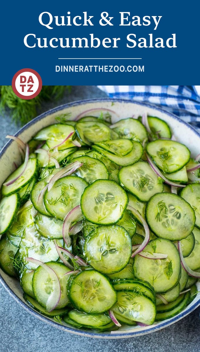 Cucumber Salad - Dinner at the Zoo